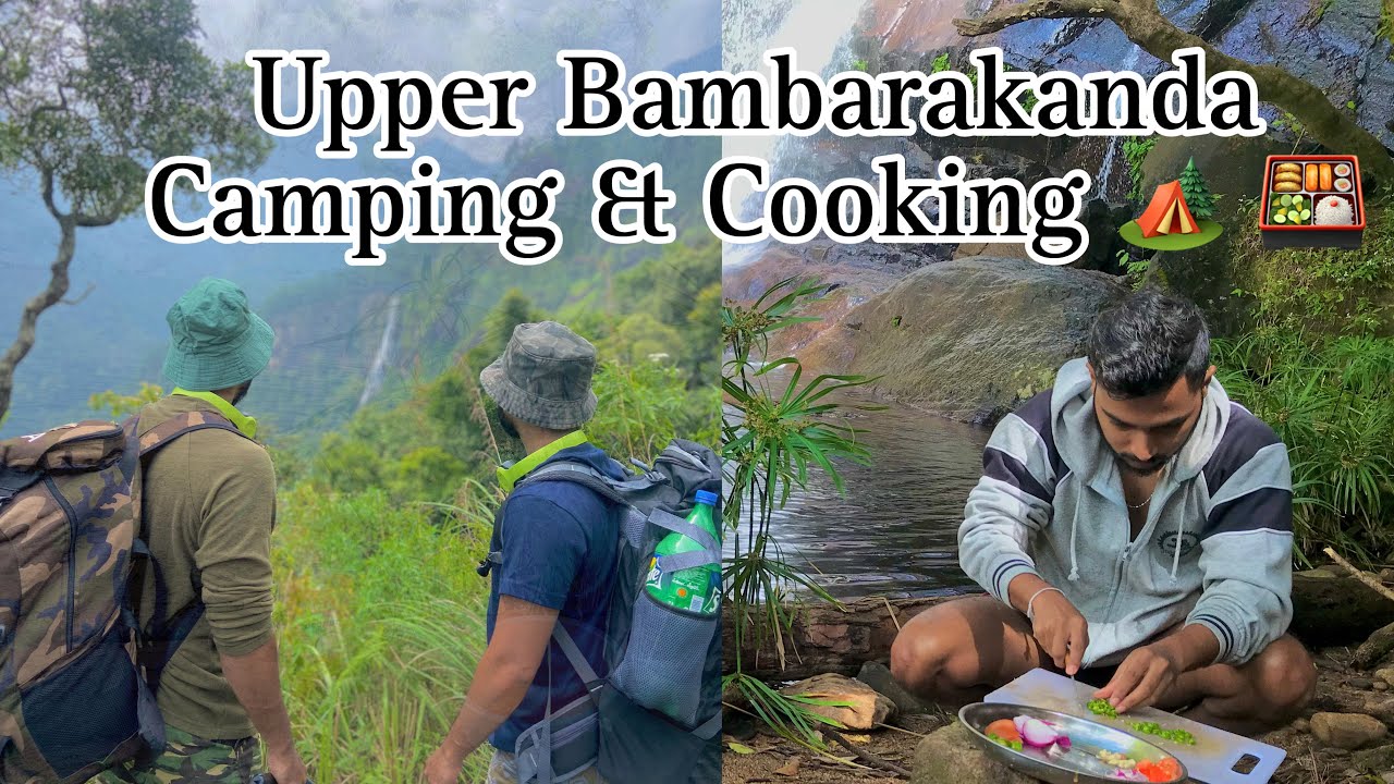 ලංකාවේ උසම දිය ඇල්ල මුදුනේ camping VLOG 08 BAMBARAKANDA FALLS #travel # ...