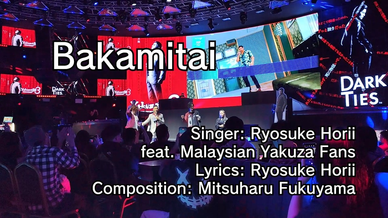 Ryosuke Horii sings Bakamitai with Malaysian Yakuza Fans - YouTube