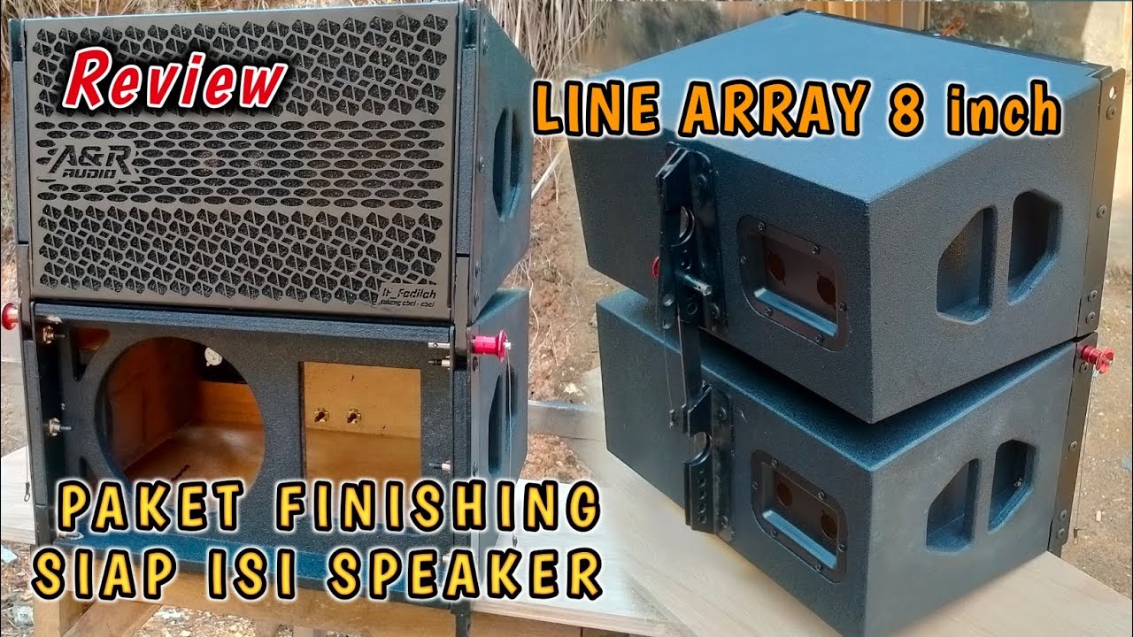 REVIEW LINE ARRAY 8 inch SINGLE. PAKET 2 BOX SIAP ISI SPEAKER - YouTube