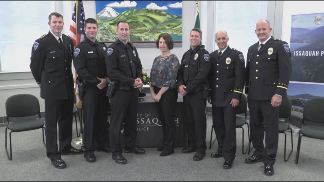 Issaquah Police Department Oath of Office and Promotion Ceremony - YouTube