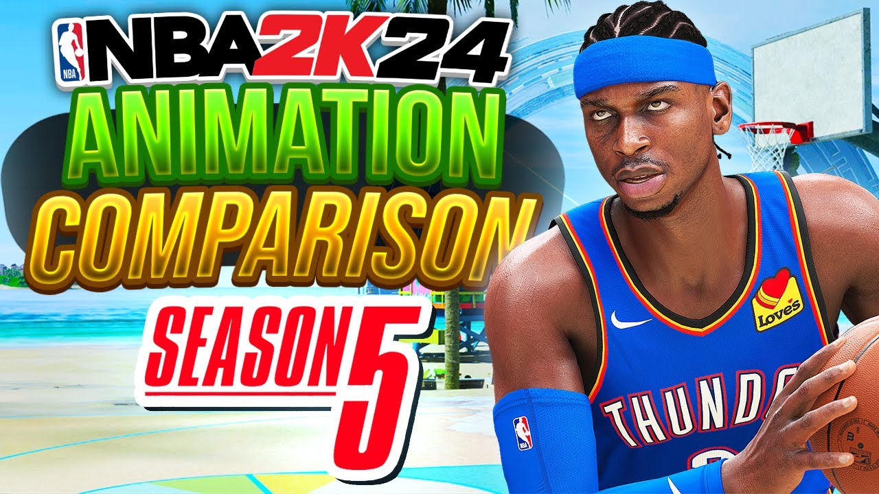 Season 6 NEW + Best Animations Comparison on NBA 2K24 - YouTube