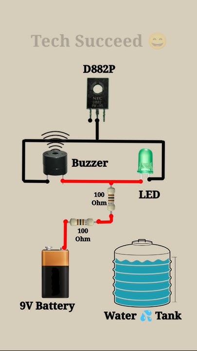Water Tank Overflow Alarm Connection Diagram Circuit#shorts #vlogs # ...