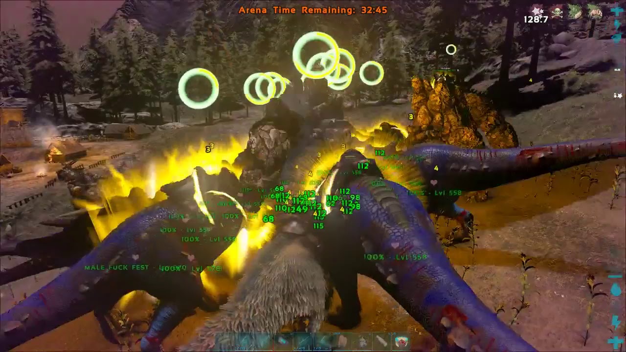 ARK: Survival Evolved - Ragnarok Alpha (hard) boss fight - YouTube