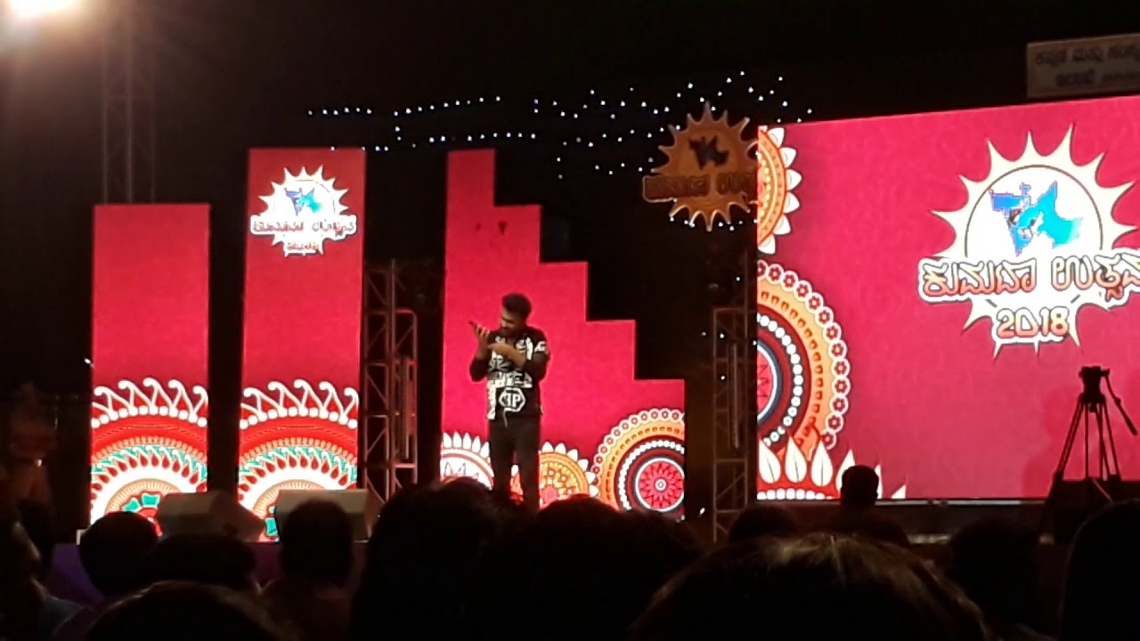 Chandan Shetty makes call to Divakar in a live music concert - YouTube