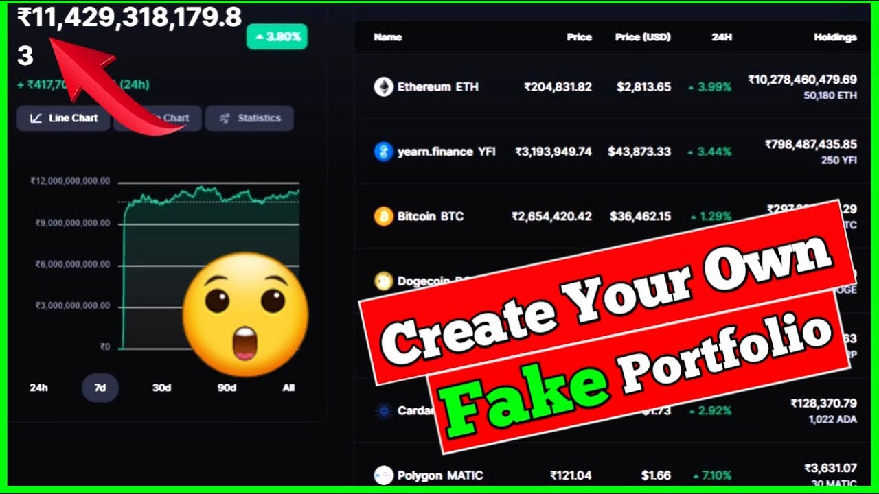 How To Create Fake Cryptocurrency Portfolio | How Get Unlimited Money ...