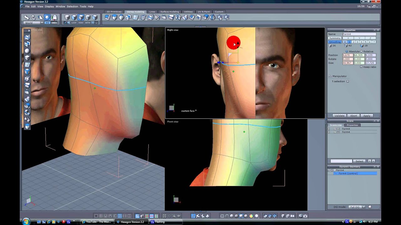 Box Modeling a human Head Part 1 - YouTube