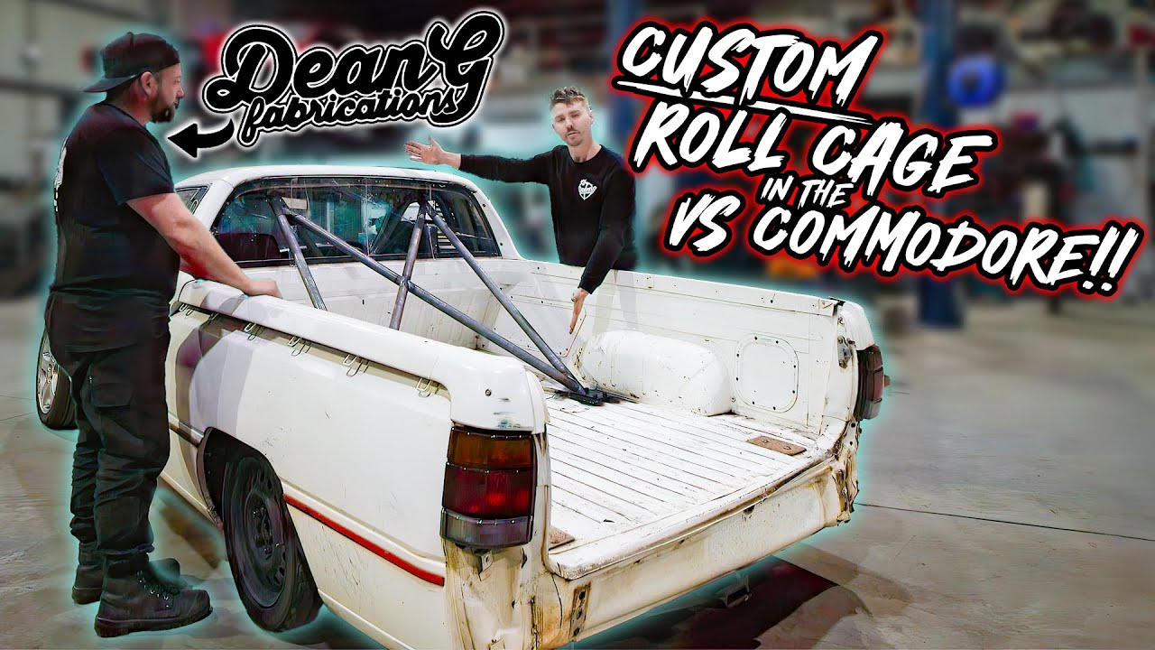 Tali Builds A Custom Roll Cage For His VS Drift Ute with Dean G Fab ...