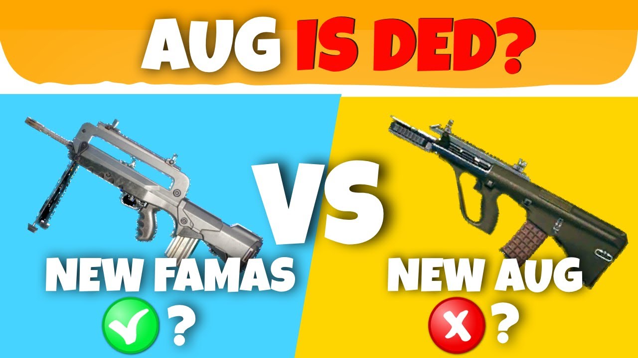 NEW FAMAS Vs NEW AUG 2.8 Update In PUBG MOBILE/BGMI (GUIDE/TUTORIAL ...