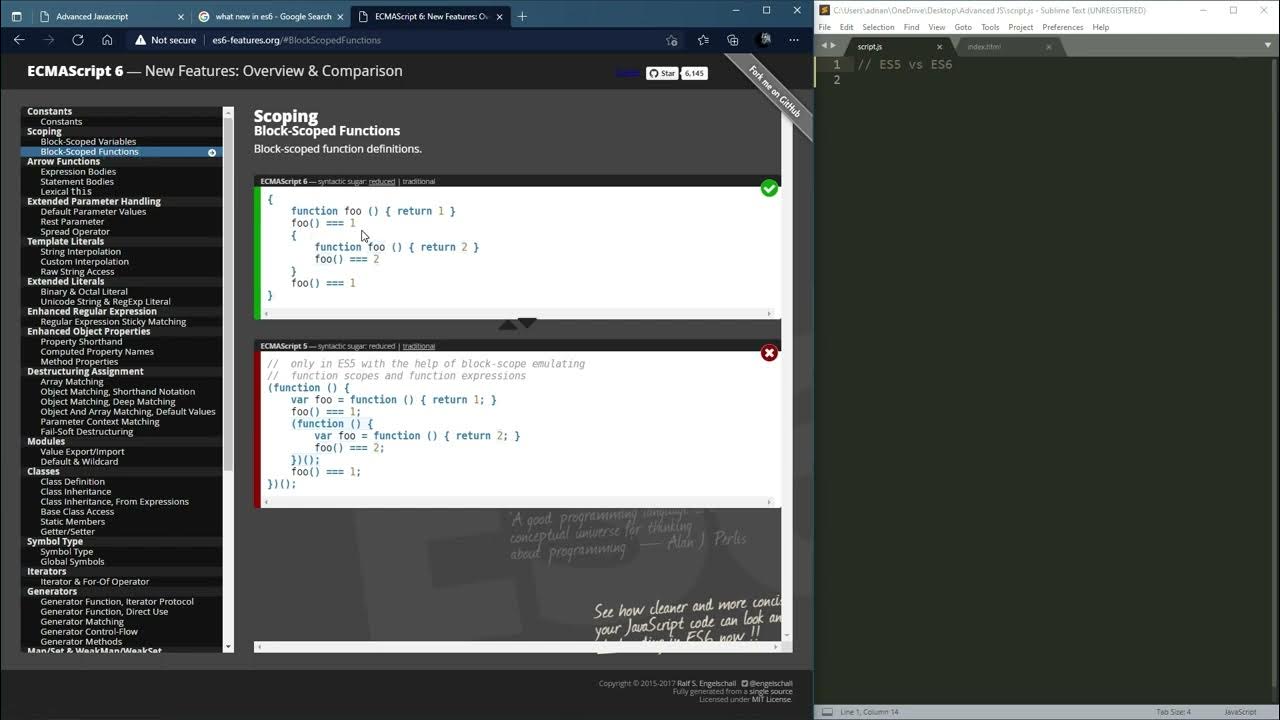 13 29 Es5 Vs Es6 Youtube