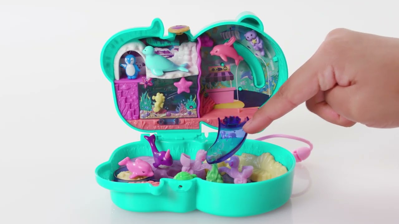 Otter Aquarium Compact With Micro Dolls Polly Pocket Otter Aquarium ...