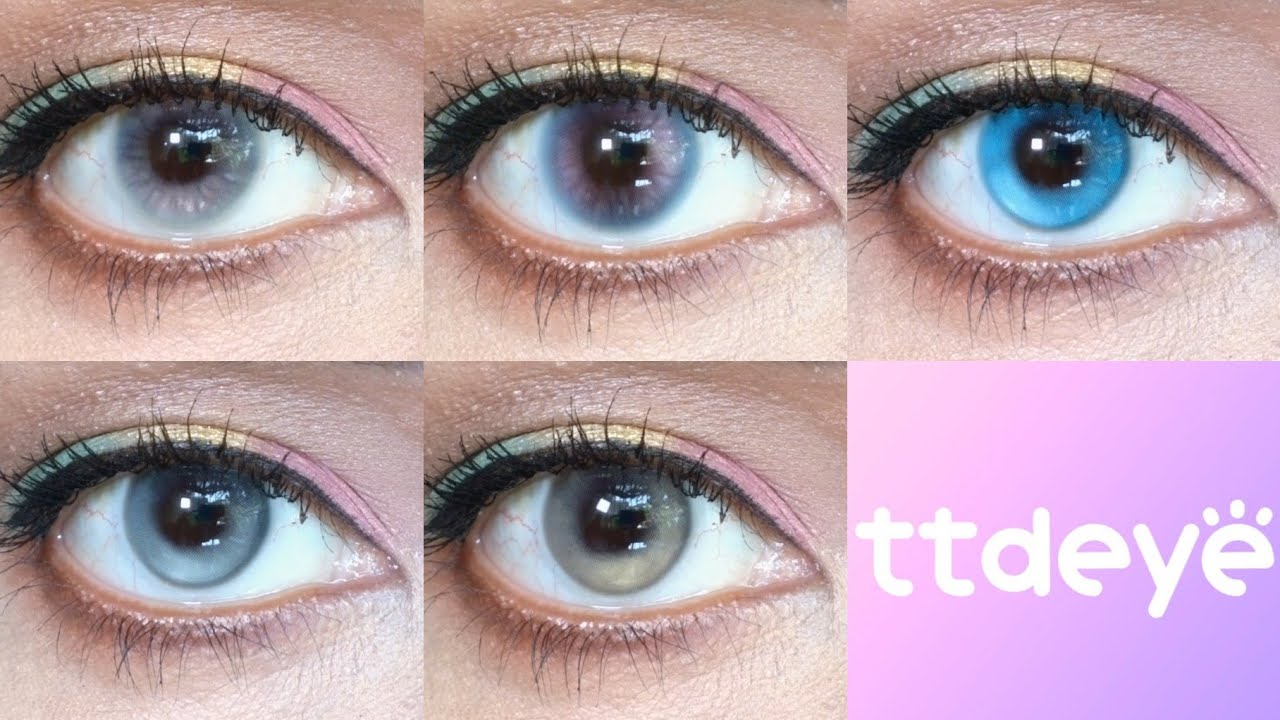 TTDEYE Contact Lens Haul for Dark Brown Eyes and Light Eyes Review and ...