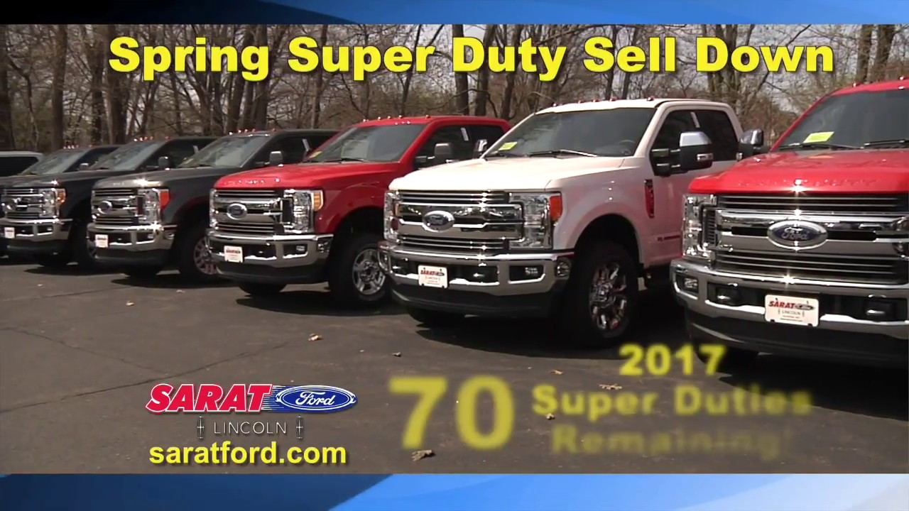 Super Duty Sell Down - Ford Trucks for Sale - Sarat Ford Agawam - YouTube