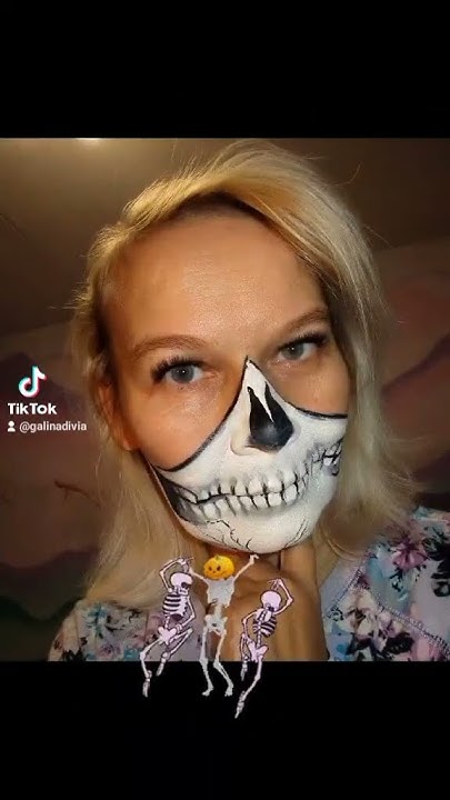 Аквагрим "Скелет" - YouTube