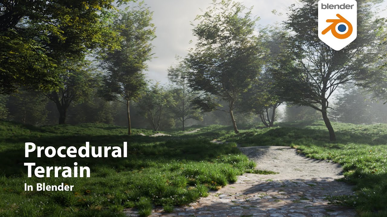 How to Create Paths with Geometry Nodes & Texture Terrain in Blender ...