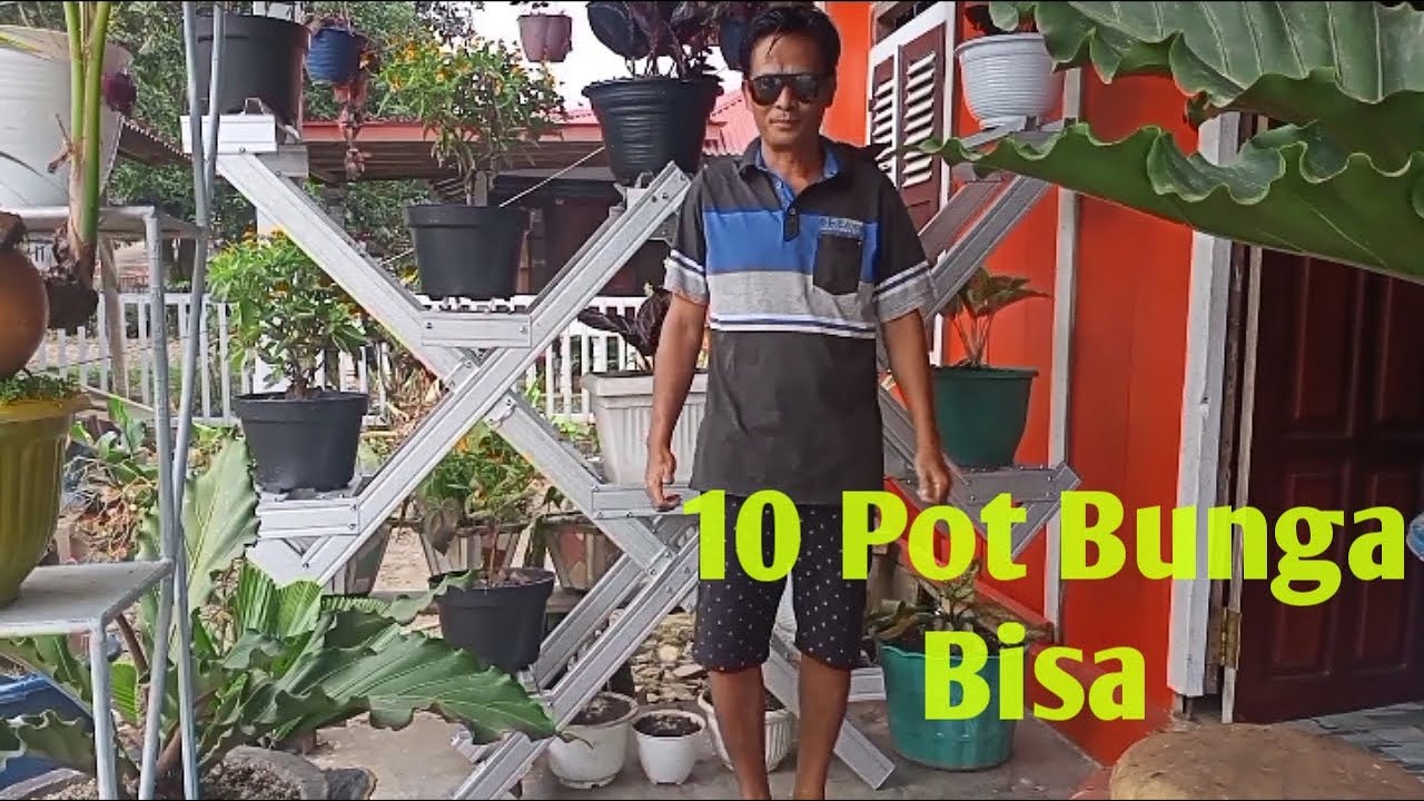 Cara membuat rak bunga dari baja ringan - YouTube