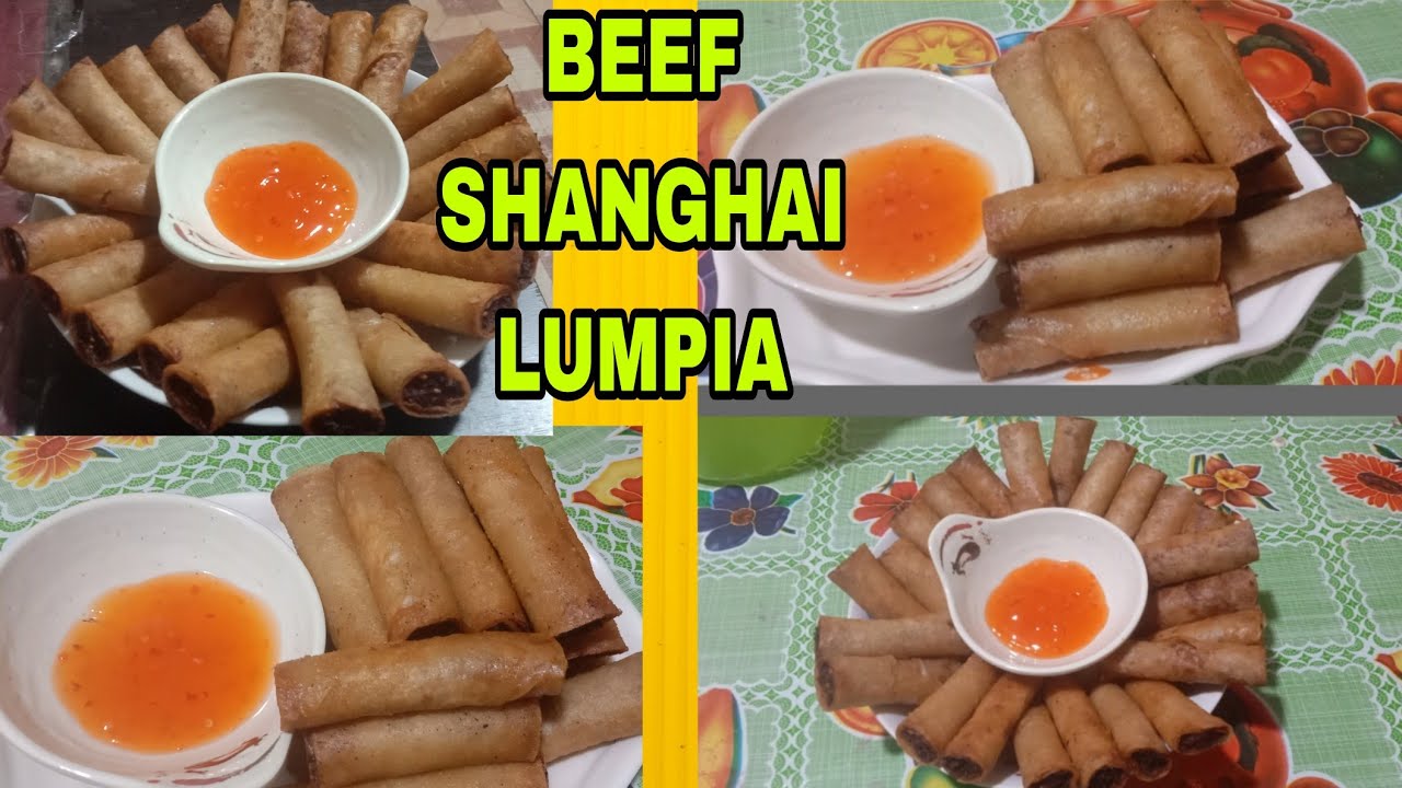 HOW TO MAKE BEEF SHANGHAI LUMPIA BEEF ROLLS BEEF SHANGHAI - YouTube