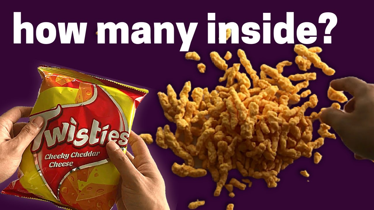 Total pieces of Twisties inside a 60g Twisties Cheeky Cheddar Cheese ...