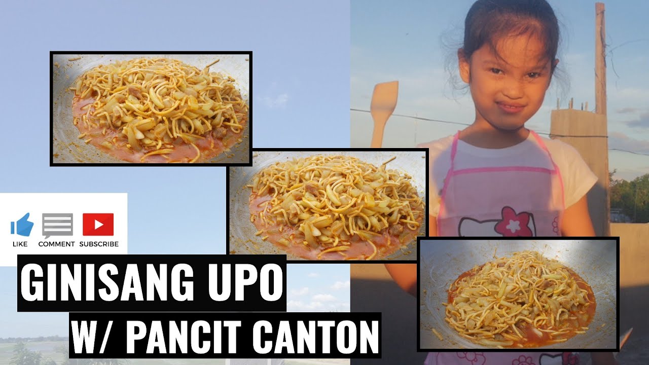 Cooking ng Iyah Mo|#4 GINISANG UPO W/ PANCIT CANTON - YouTube