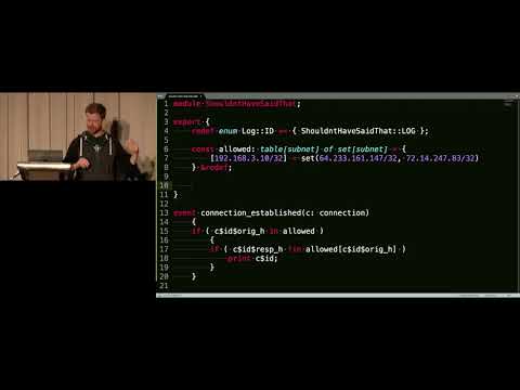 Introduction to Zeek Script Writing, Seth Hall - YouTube