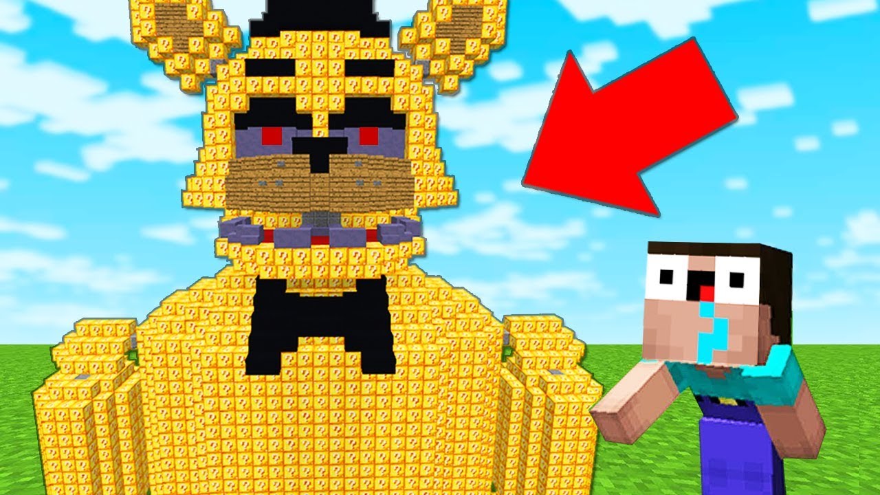 NOOB vs LUCKY BLOCK FREDDY MUTANT in MINECRAFT! - YouTube