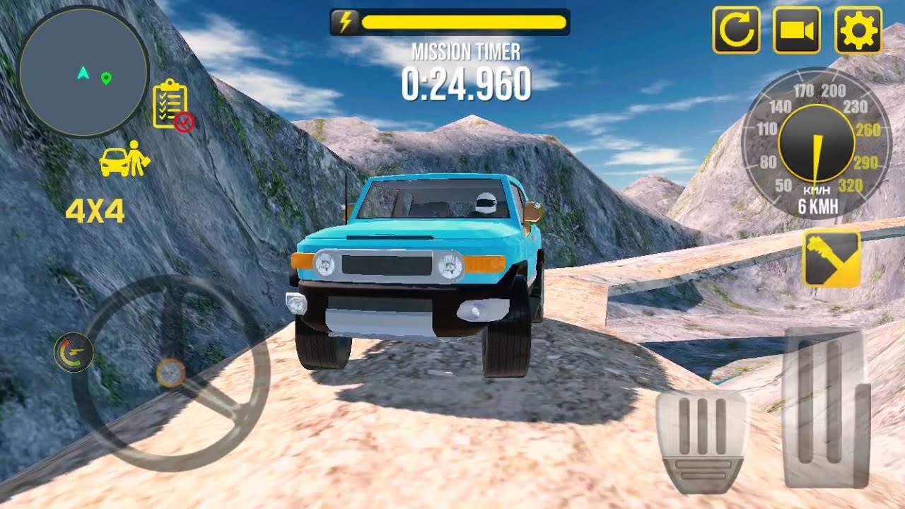 Car off-road simulator 2022 4x4 ~ very difficult.. extreme track. Part ...