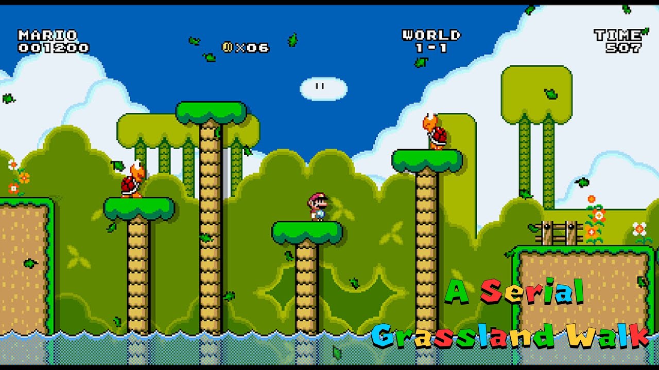 Super Mario Bros. Remastered Level Showcase - A Serial Grassland Walk ...