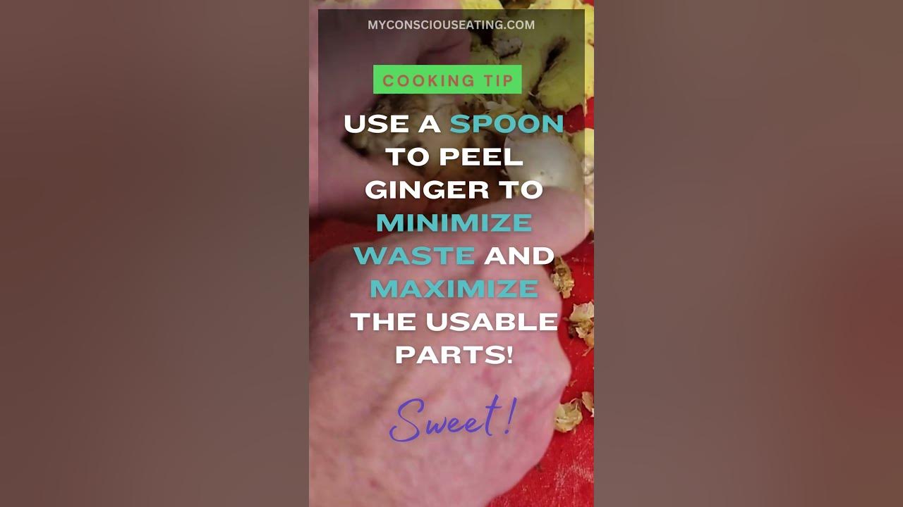 How to cut ginger LIKE A PRO!! #cookingtip #food #foodfacts #foodie # ...