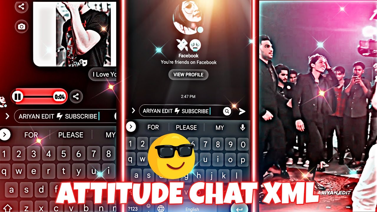 New Attitude Chat Lyrics Xml File || Alight motion Chat Lyrics Video Editing Tutorial || #xml# ...
