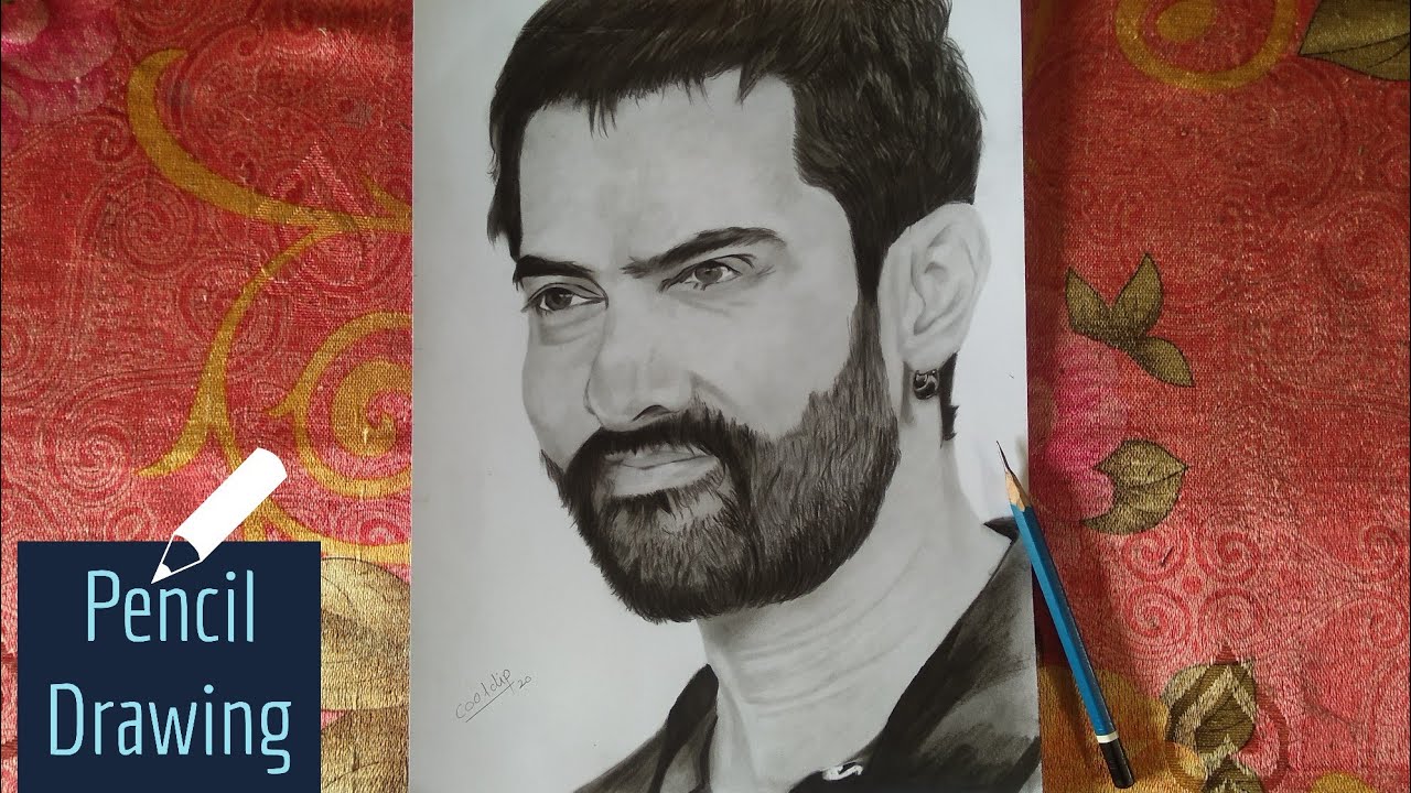 Drawing Amir Khan|how to draw Amir khan - YouTube