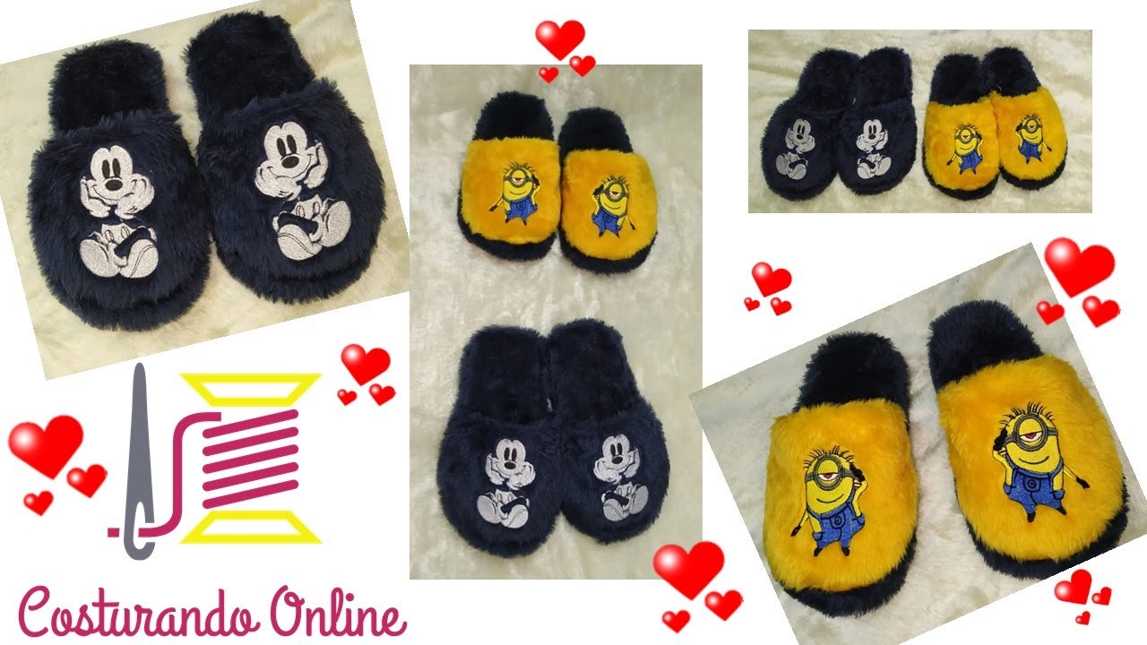 Pantufa parte 1 (moldes) - YouTube