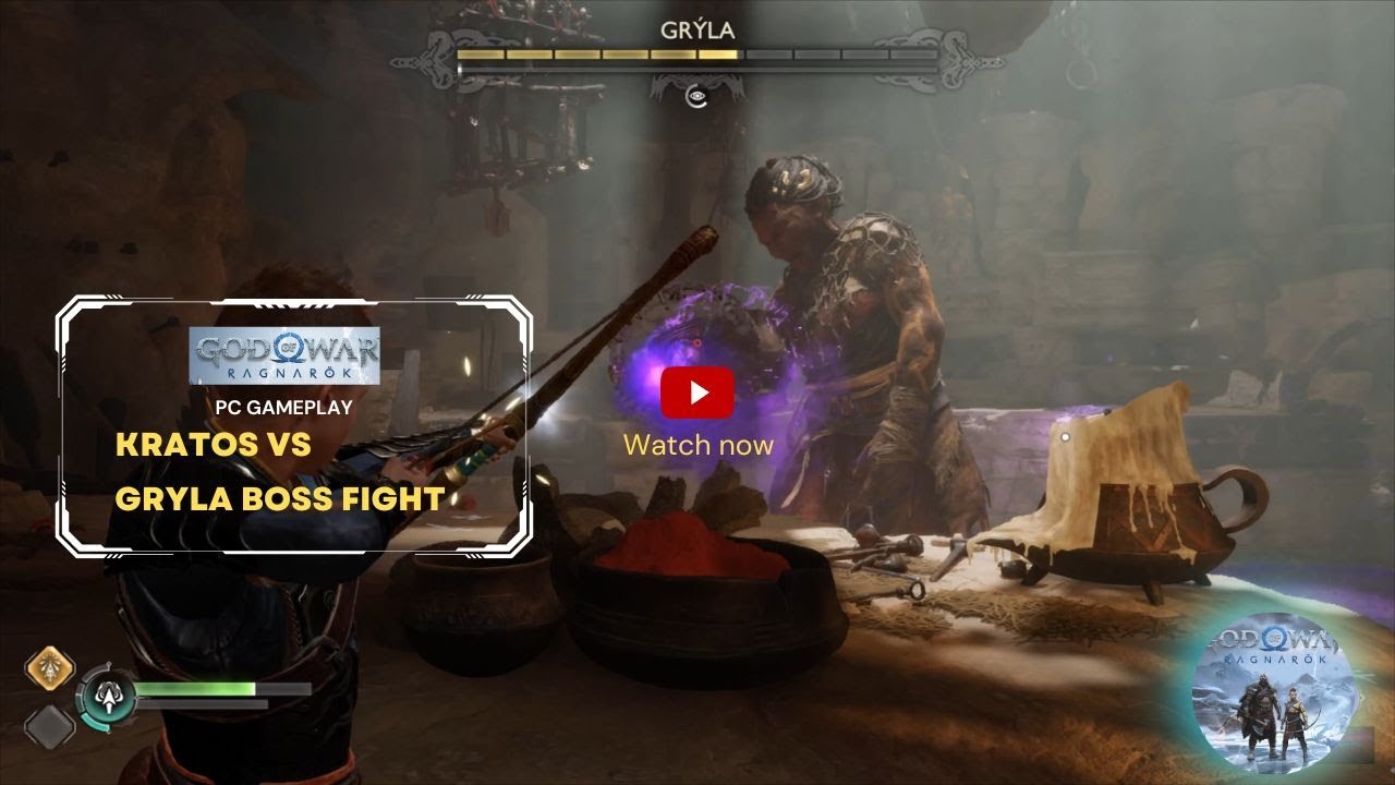 God of War Ragnarok PC – Gryla Boss Fight - 4K Video - YouTube