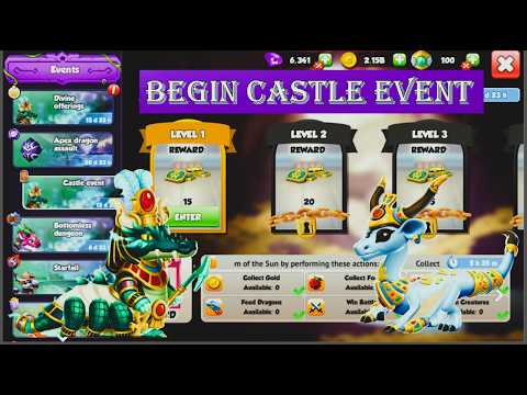 Begin Sobek and Hathor return castle event | level 1 castle event | 4th Apex event | DML