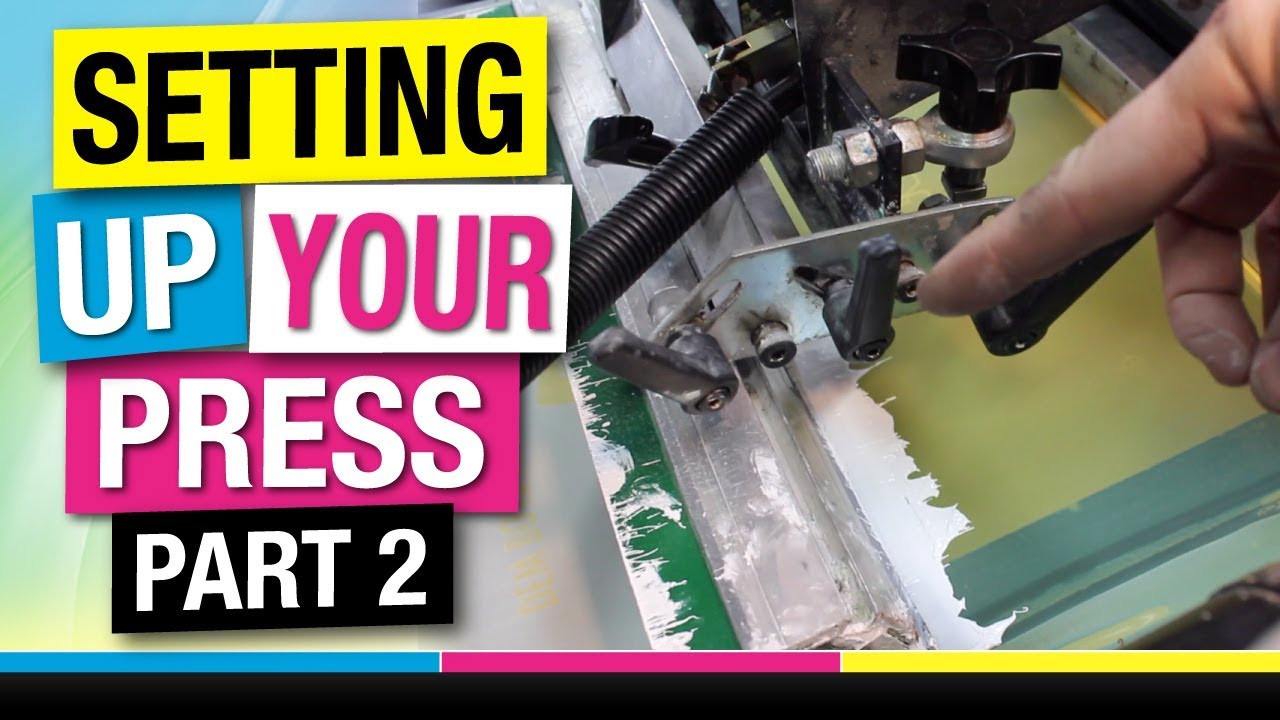 How to Setup a Job on a Javelin Automatic Screen Printing Press - YouTube