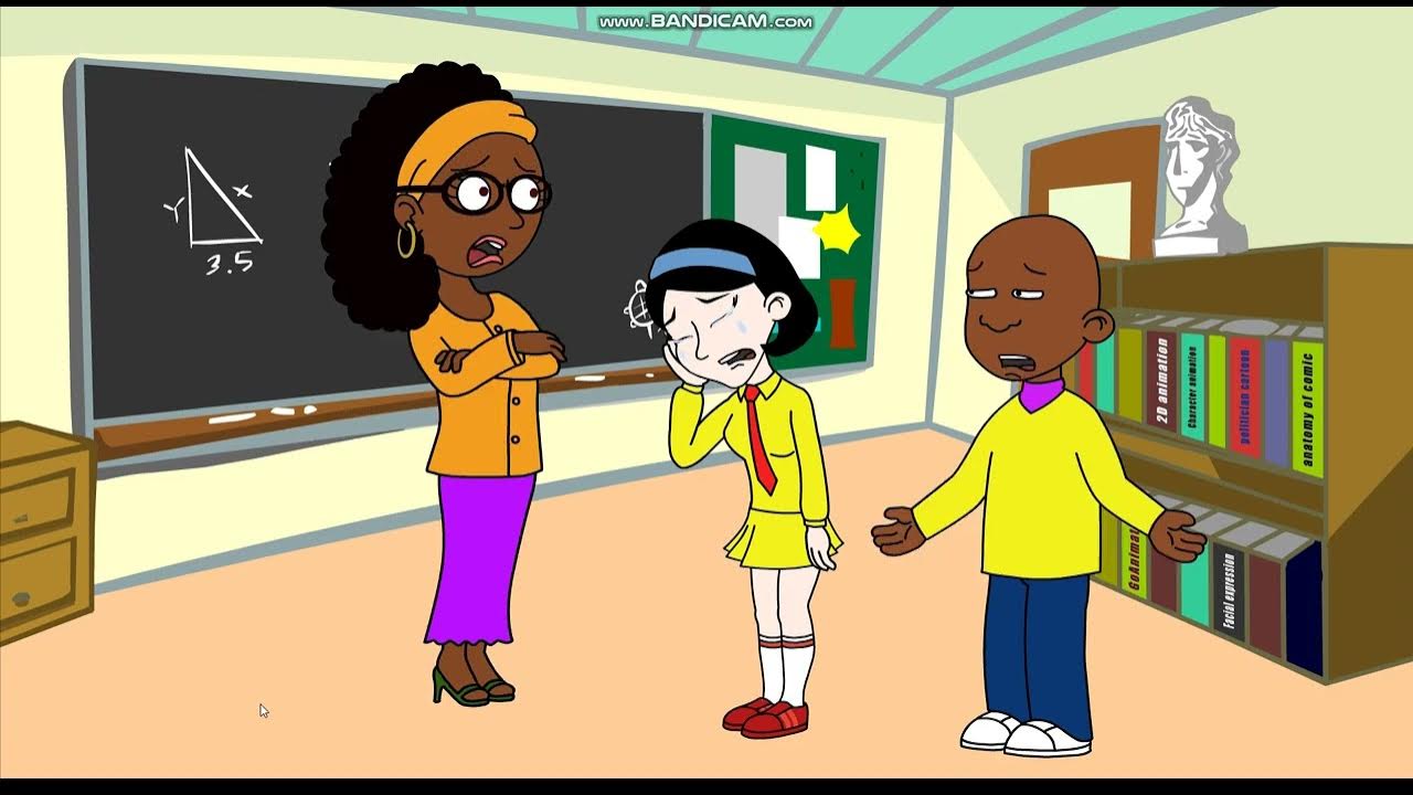 Little Bill Scares Kiku in Class and Gets Grounded - YouTube