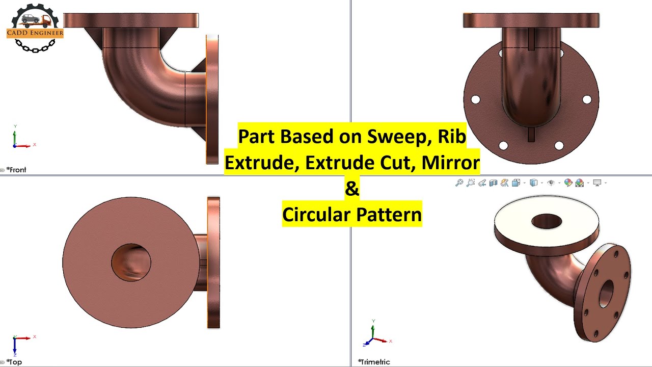 Expert Guide to Elbow Flange Design: SolidWorks Tutorial - YouTube