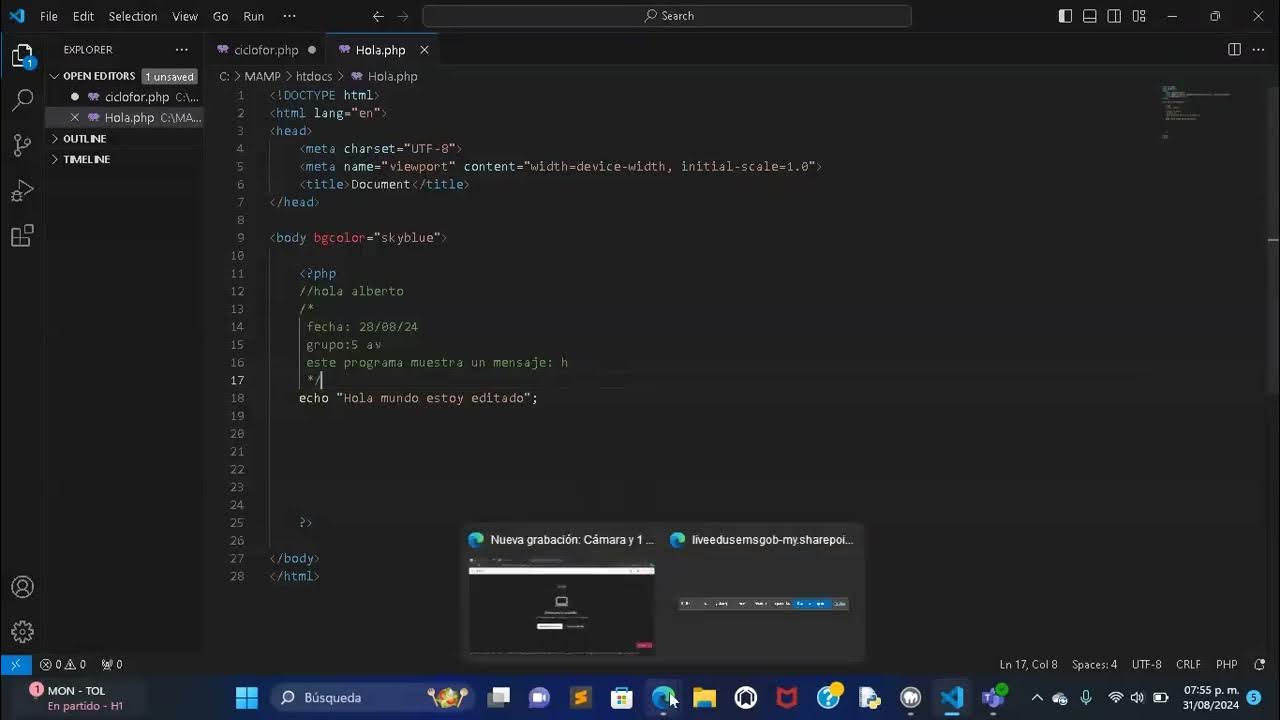 Programa "Hola Mundo" - YouTube