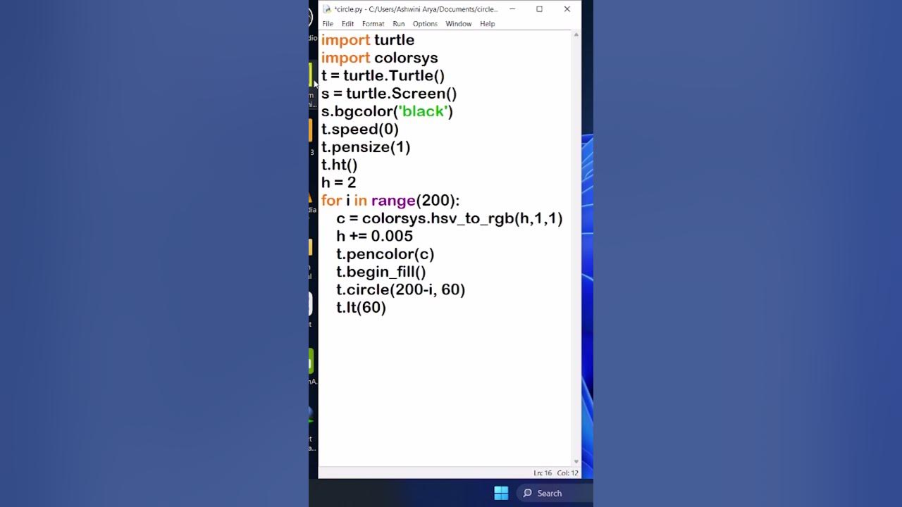 Spider Web In Python Codeing Creativecoding Codingpatterns Turtle Codinglove Youtube