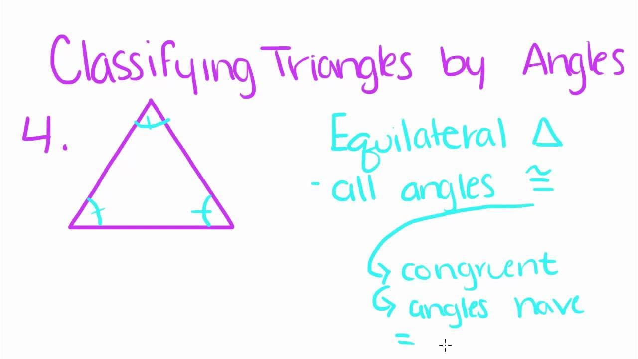 Introduction to Geometry - 6 - Classifying Triangles by Angles - YouTube