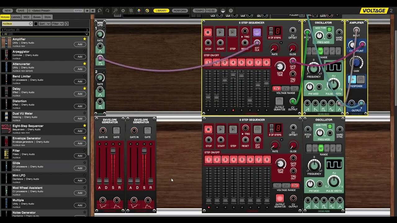 Voltage Modular Nucleus - ratcheting - YouTube