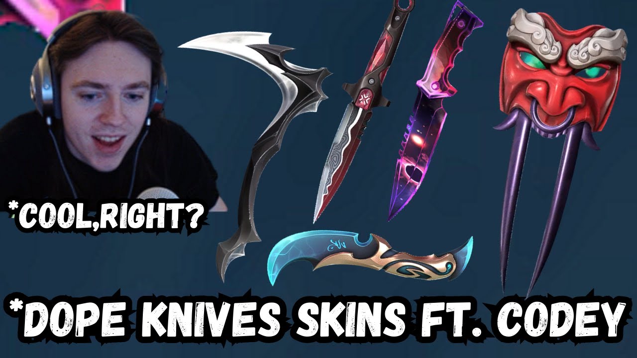 Codey Shows His KNIVES SKIN Collection - YouTube