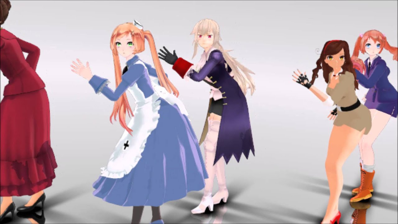 Hetalia / APH MMD - Sexy Love (Nyo England , Nyo Canada , Nyo Spain ...