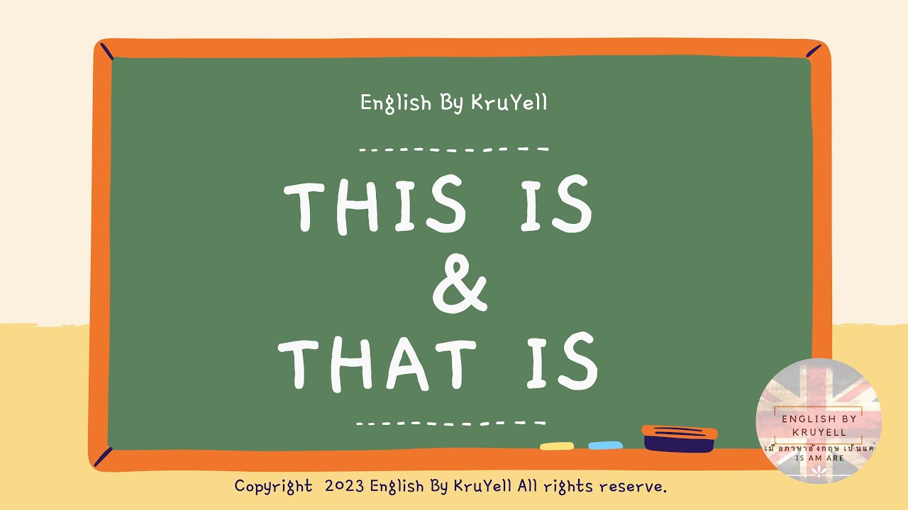Learn “This is” and “That is” | Easy English for Kids | English by ...