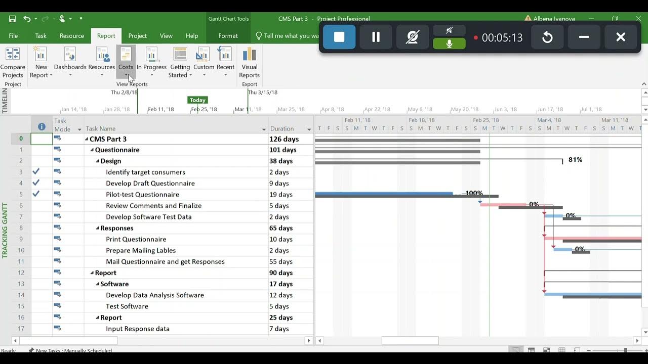 MS Project - Complete Tasks - YouTube
