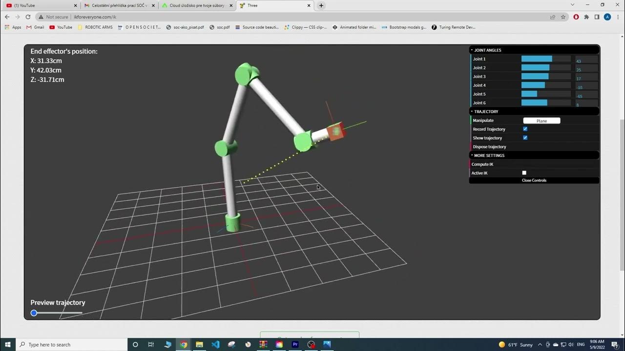 Inverse Kinematics Solver Online - ikforeveryone.com - YouTube