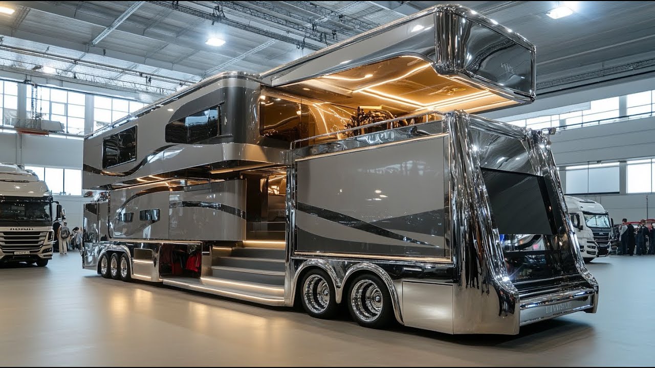 A Moving Mansion? Meet the 2025 Double-Decker Motorhome! - YouTube