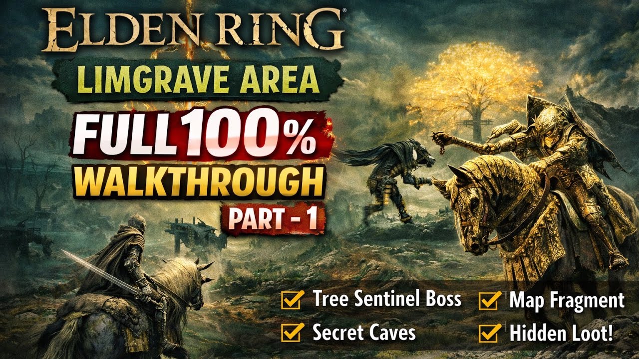 ELDEN RING ng+++Limgrave Area full walkthrough part -1 full mission ...