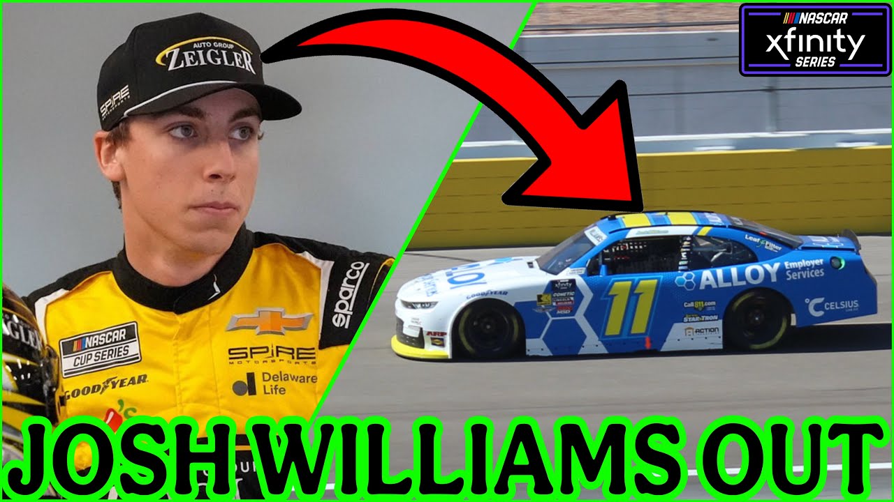 Josh Williams released by Kaulig Racing, Carson Hocevar to drive the No. 11 Xfinity car at Iowa ...