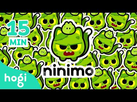 Spooky Ninimo's Jingle Play🧟 15min | Hogi Halloween | 1+1 | Kids Play | Hogi Jingle | Hogi Pinkfong