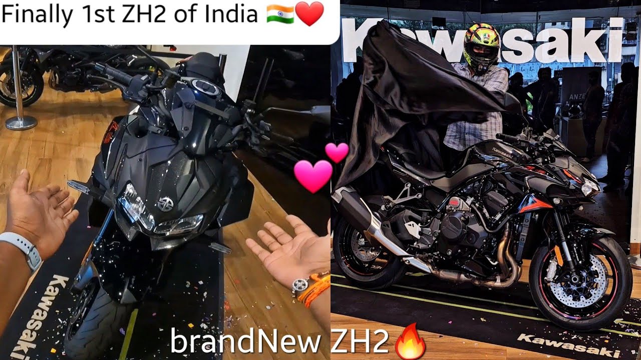 Finally Unveiling 1st Ninja ZH2 of India🇮🇳 ️|ZH2 in Orange|Z900 Rider ...