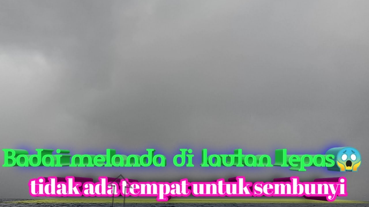 Di tengah Badai dan ombak ll nga jadi mancing # auto pulang - YouTube